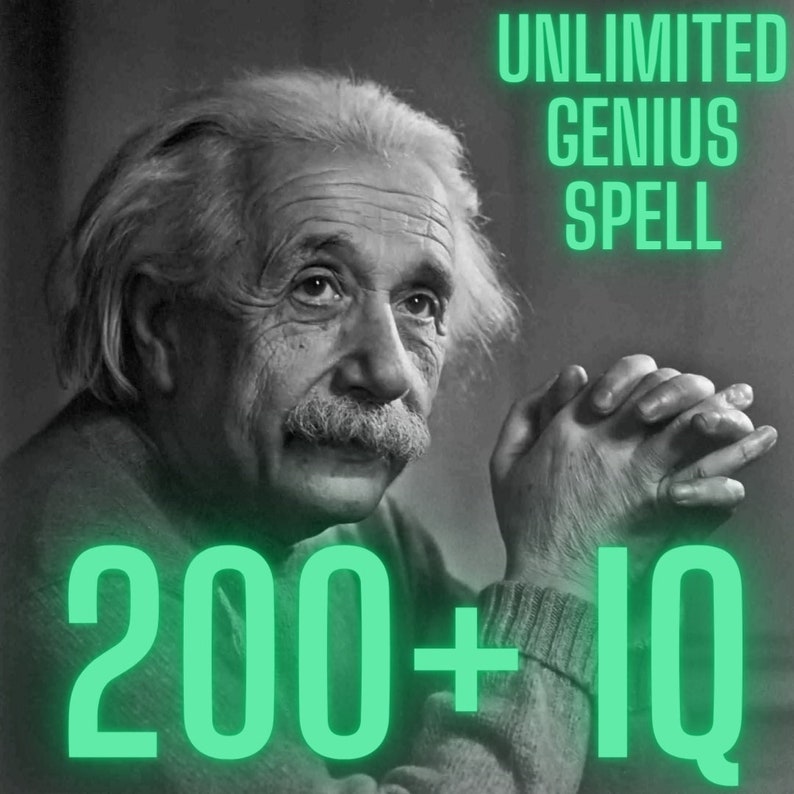 Genius IQ Spell: Unlock Mental Potential, Same Day Casting - Etsy