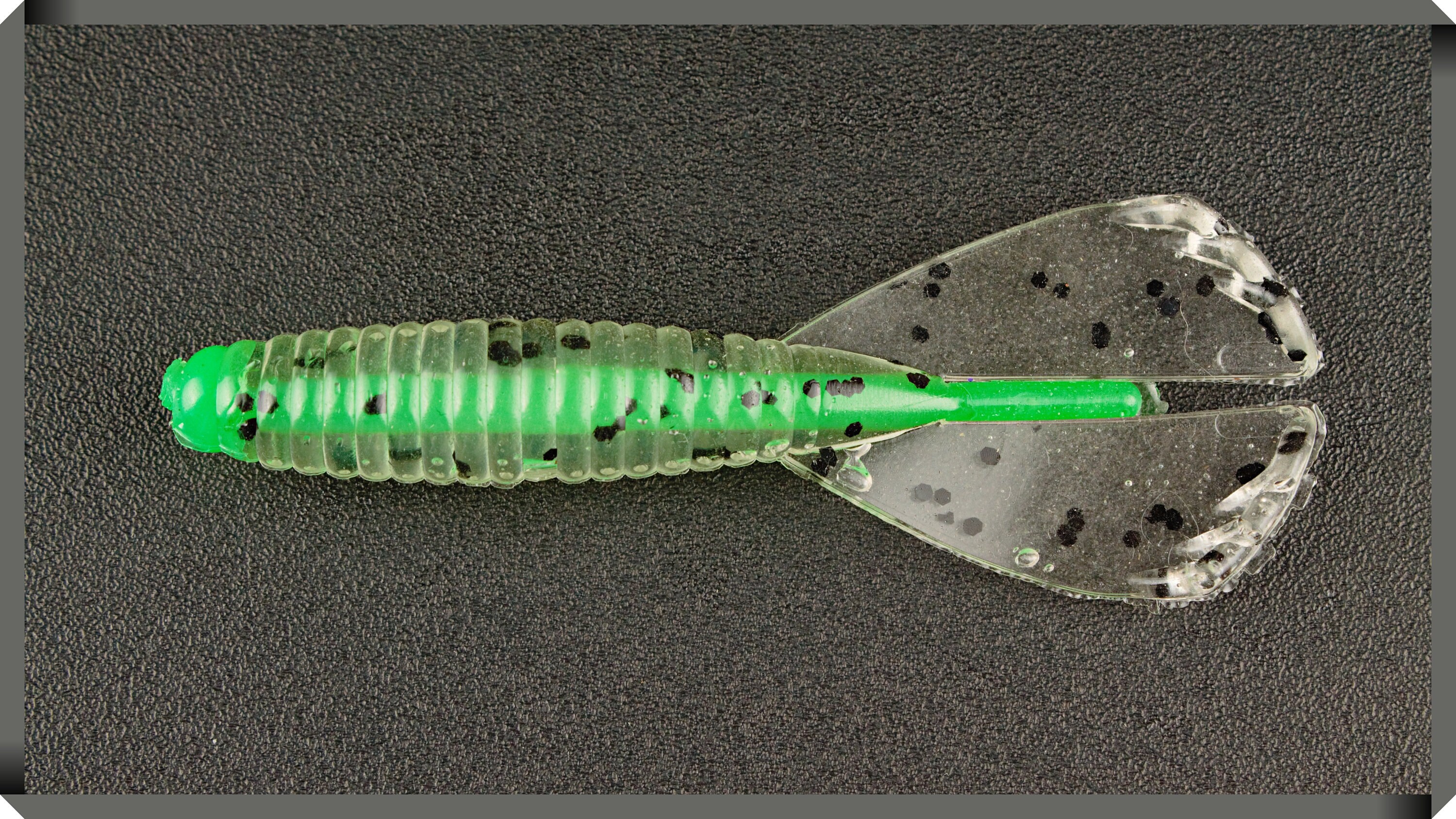 Grub Swim-tail Neon Core Bait / Bass Fishing Lure / Soft Plastic Swim ...