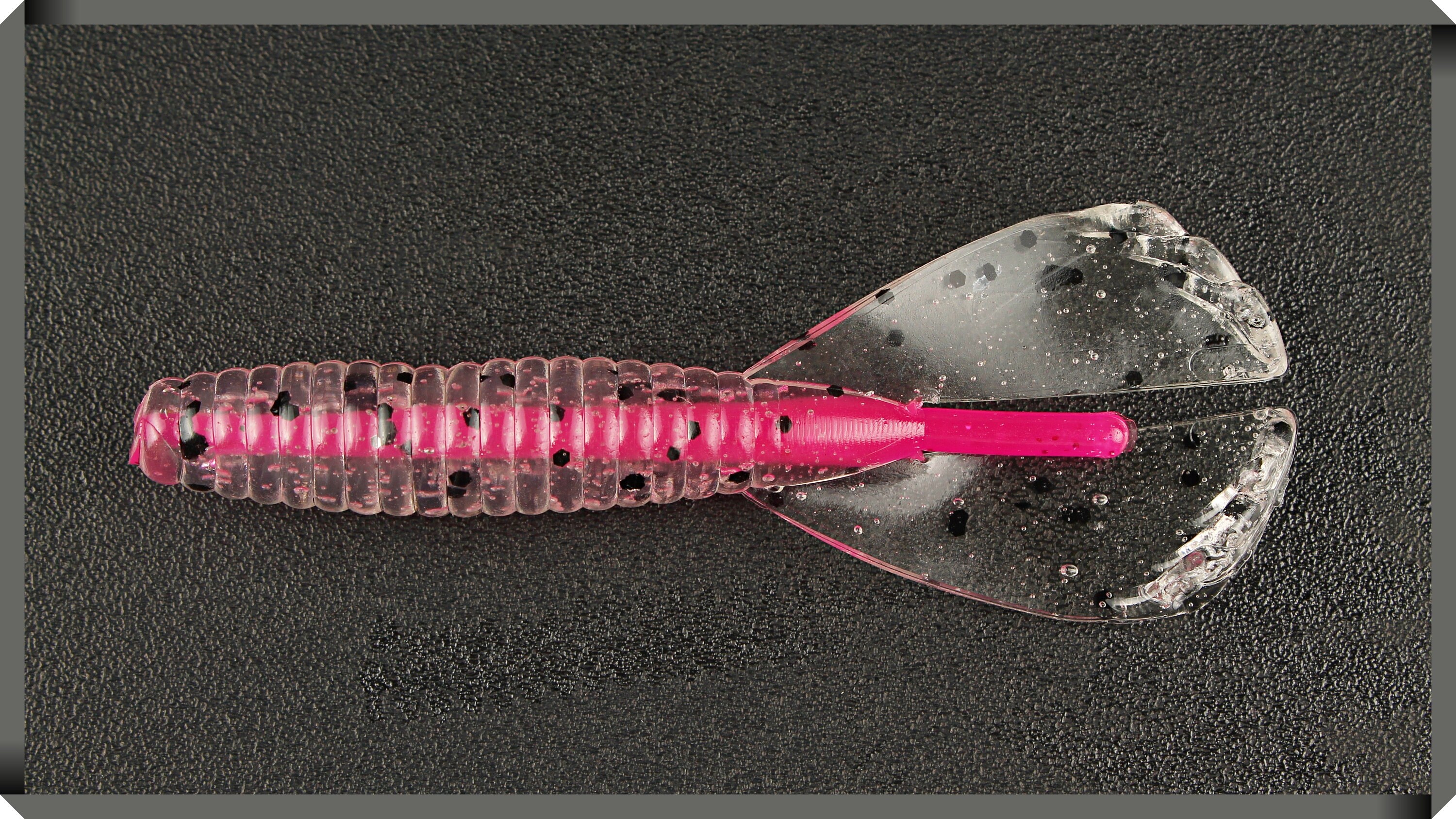 Grub Swim-tail Neon Core Bait / Bass Fishing Lure / Soft Plastic Swim ...