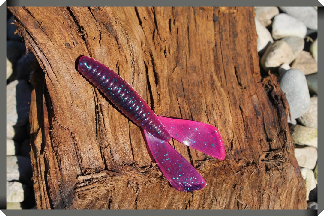Handmade Anise Scented Grub Bait 3.5" – Soft Plastic Swim Tail Lure - Etsy