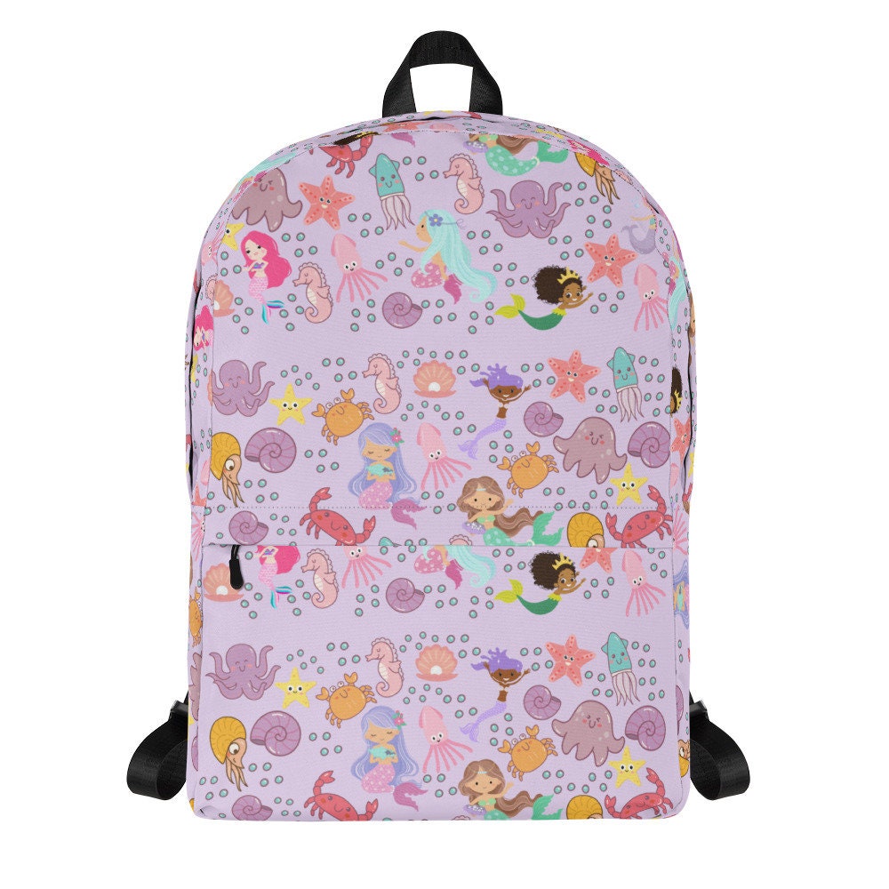 Cute Mermaids Under the Sea Backpack - Etsy