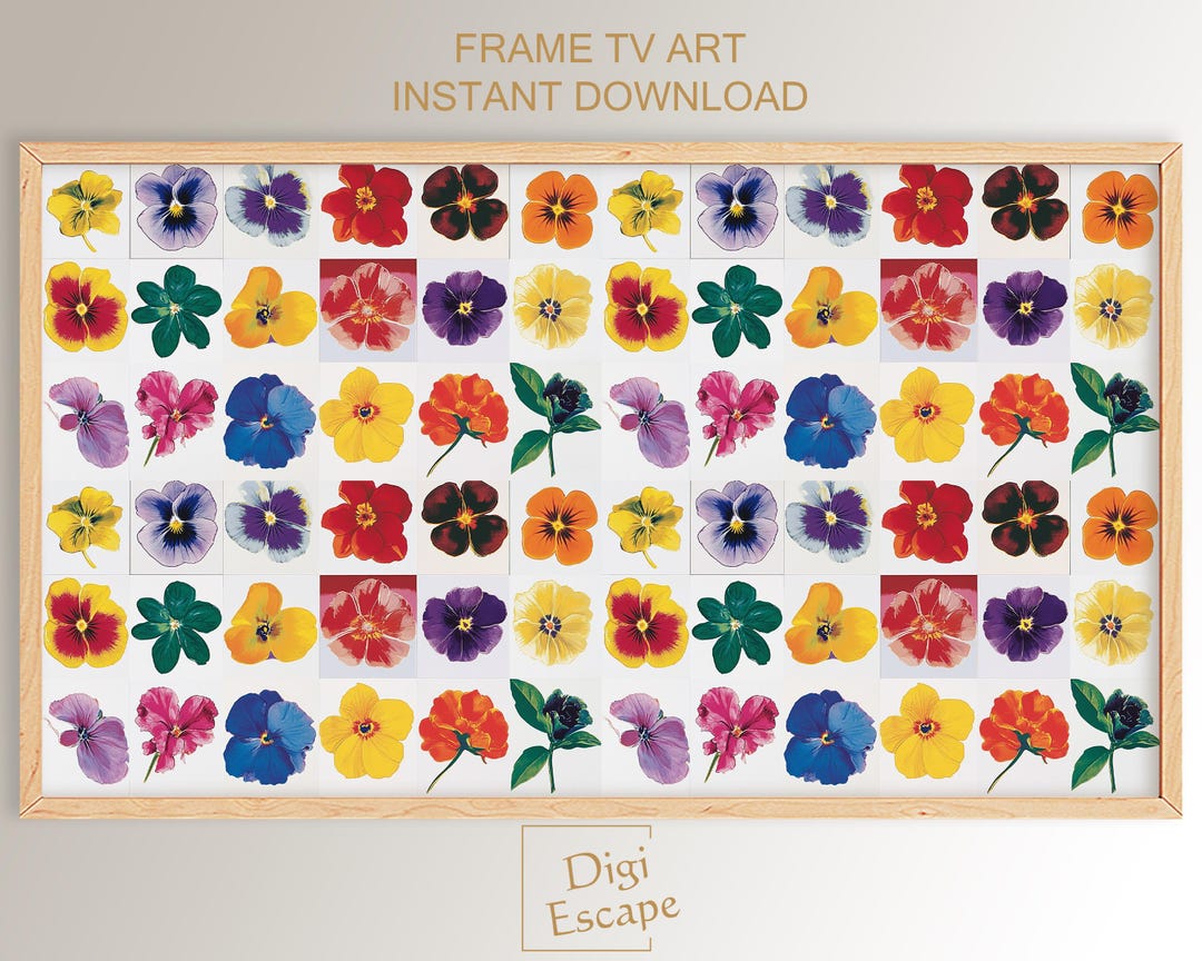 Pop Art Painting Andy Warhol Inspired, Instant Download, Modern TV ...