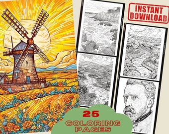 Modern Gustav Klimt Inspired Coloring Book, 25 Artistic Pages, Abstract ...