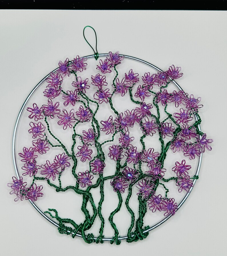 Wire Tree Suncatcher: Vibrant Window Decor - Etsy