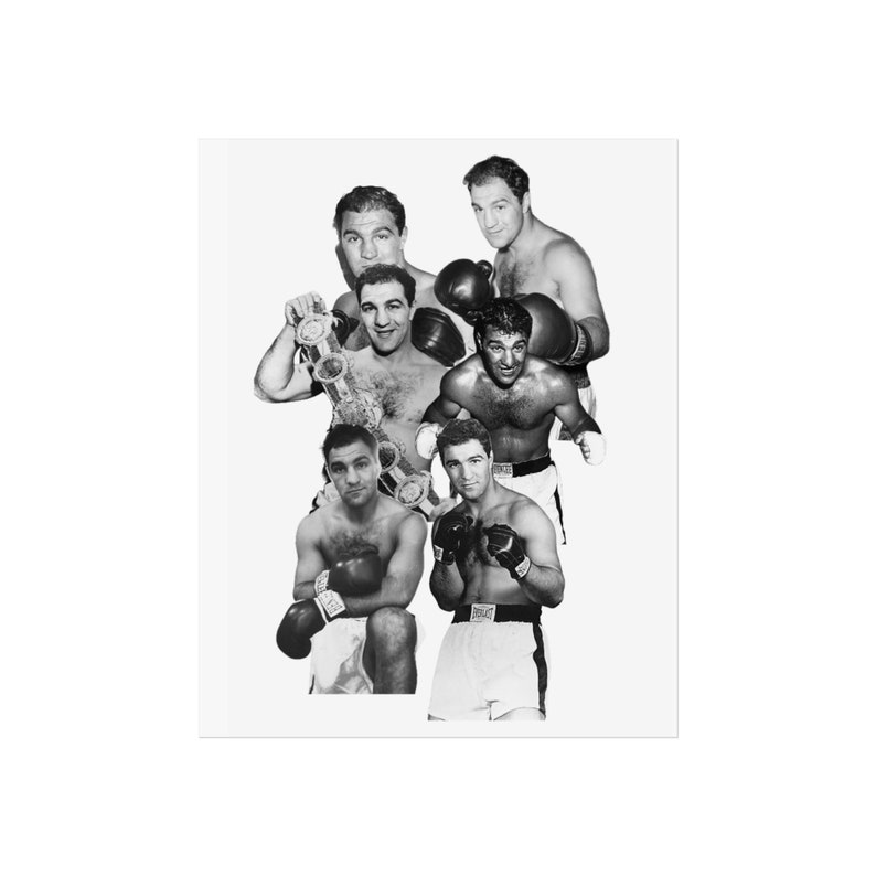 Rocky Marciano Boxing Poster B&W - Etsy