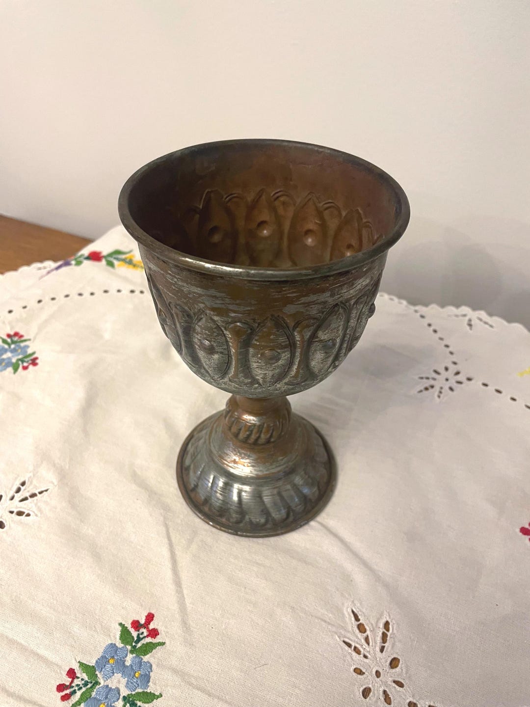 Metal Chalice or Goblet From United Arab Republic, 1960s With Tag Still ...