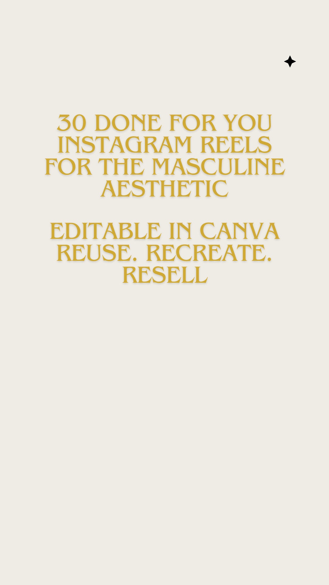 30 Faceless Insta Stories-male Aesthetic - Etsy