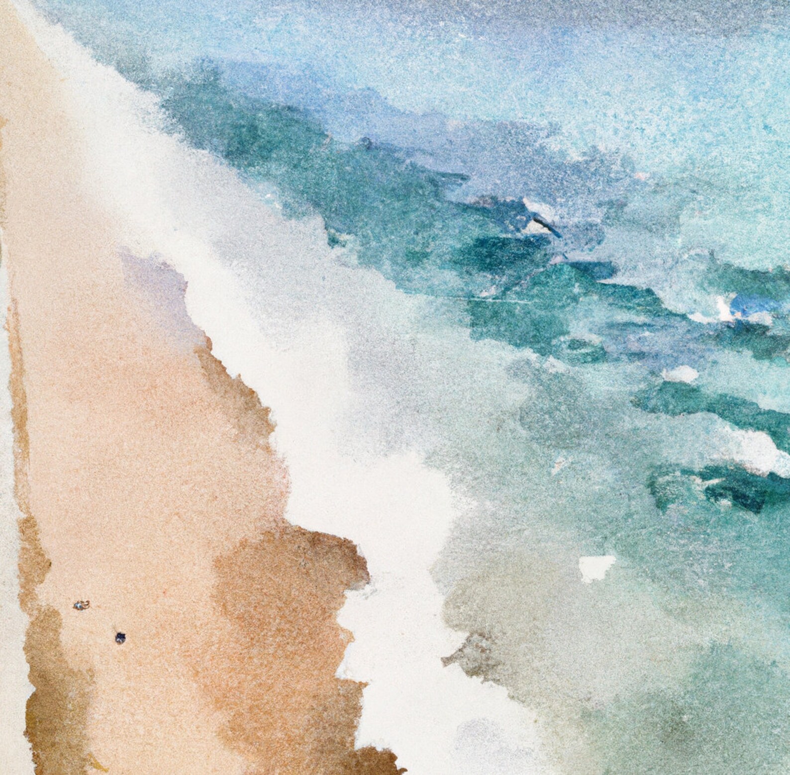 Coastal Artwork Couple Poster Large Beach Wall Art - Etsy