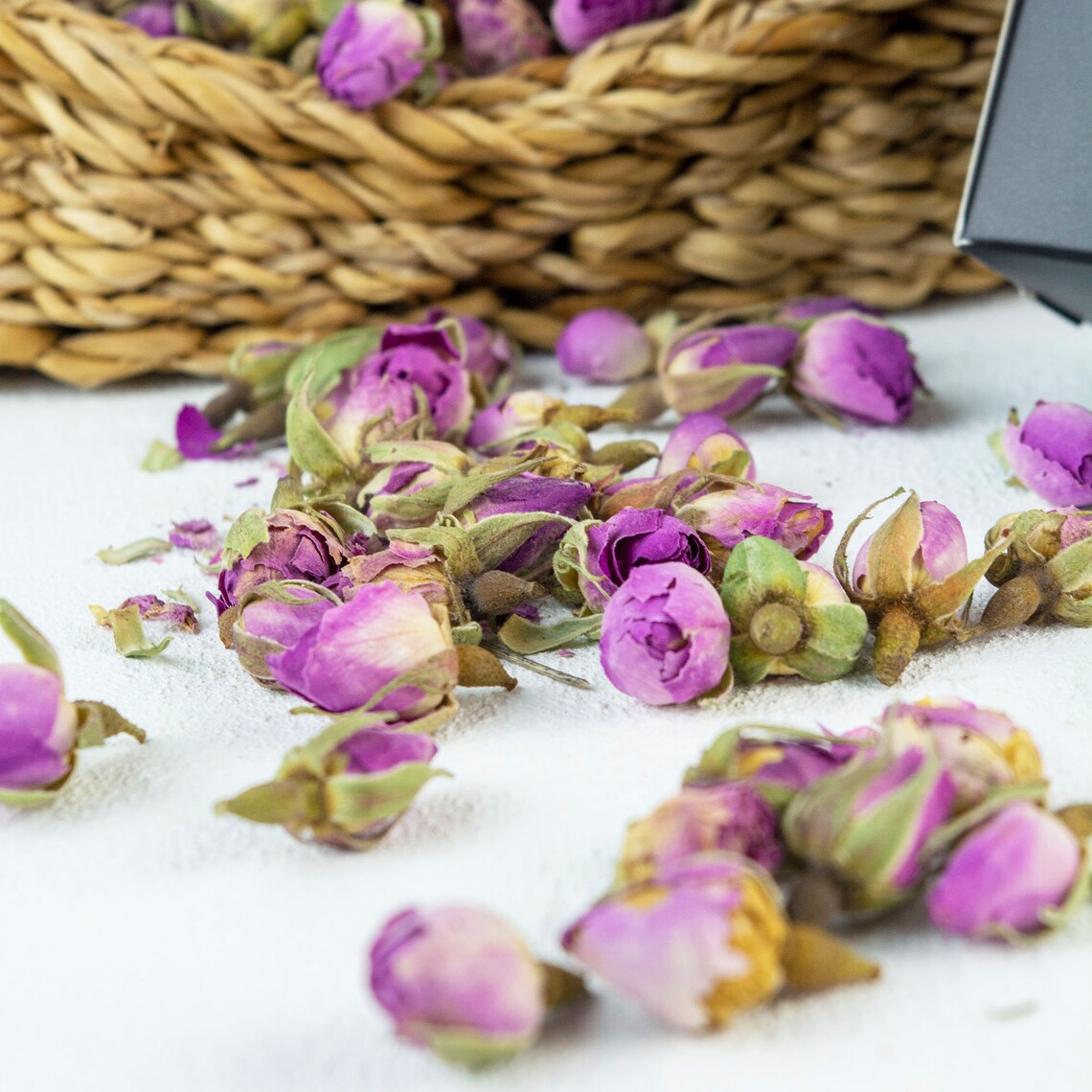 Premium Dried Rose Buds - Hand Gathered Pink Damascene for Tea & Jam ...