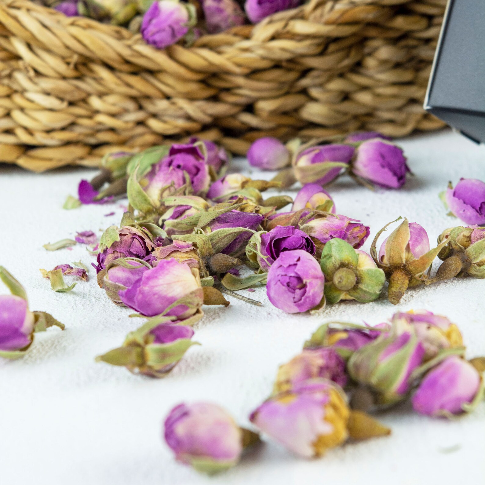 Premium Dried Rose Buds - Hand Gathered Pink Damascene for Tea & Jam ...