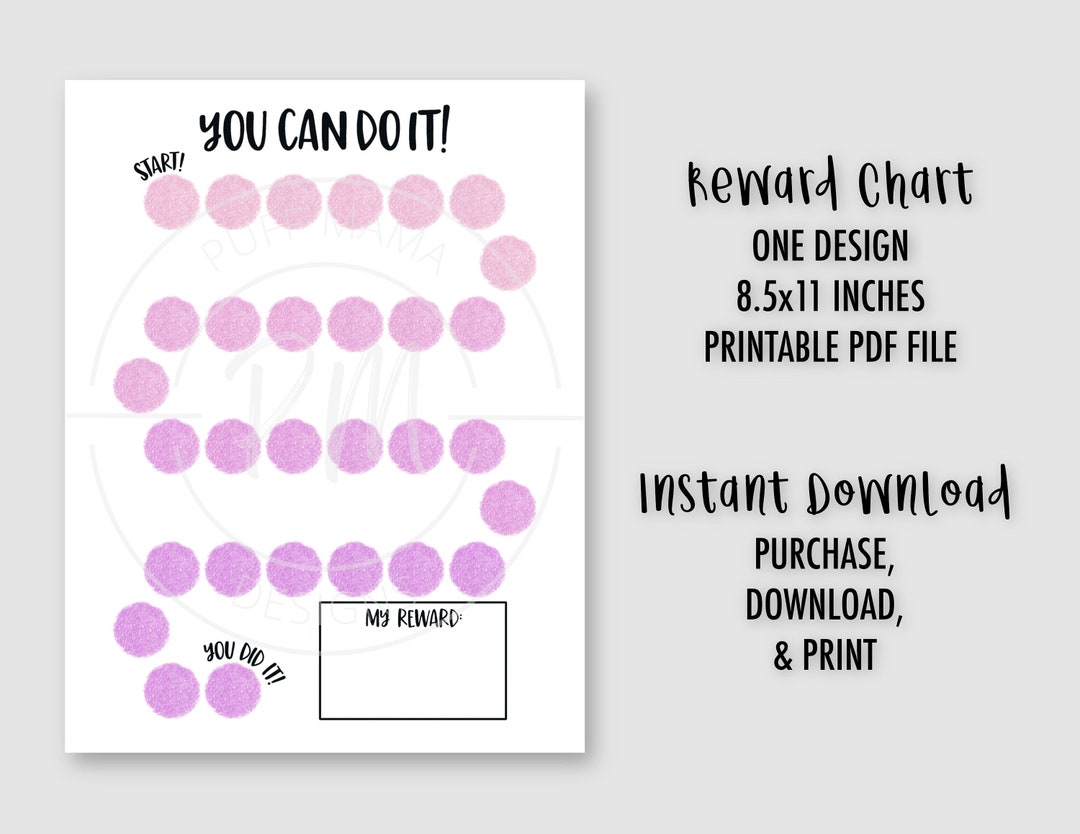 Pink Reward Chart - Etsy