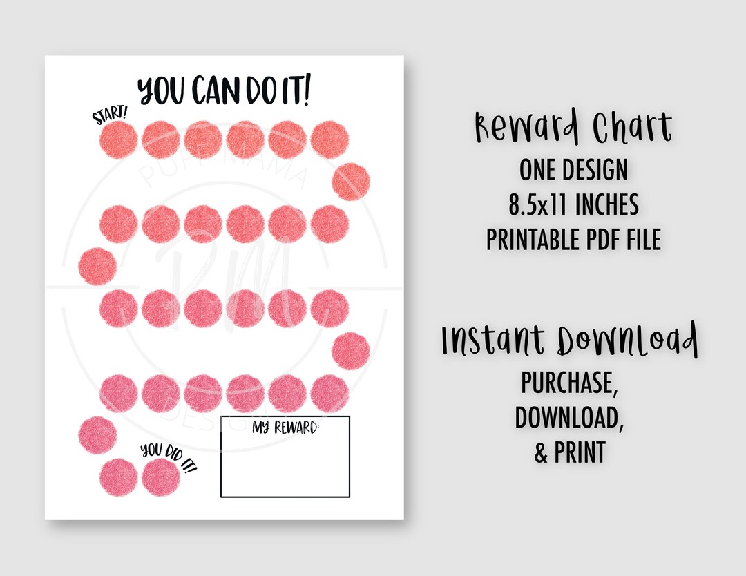 Red Reward Chart - Etsy