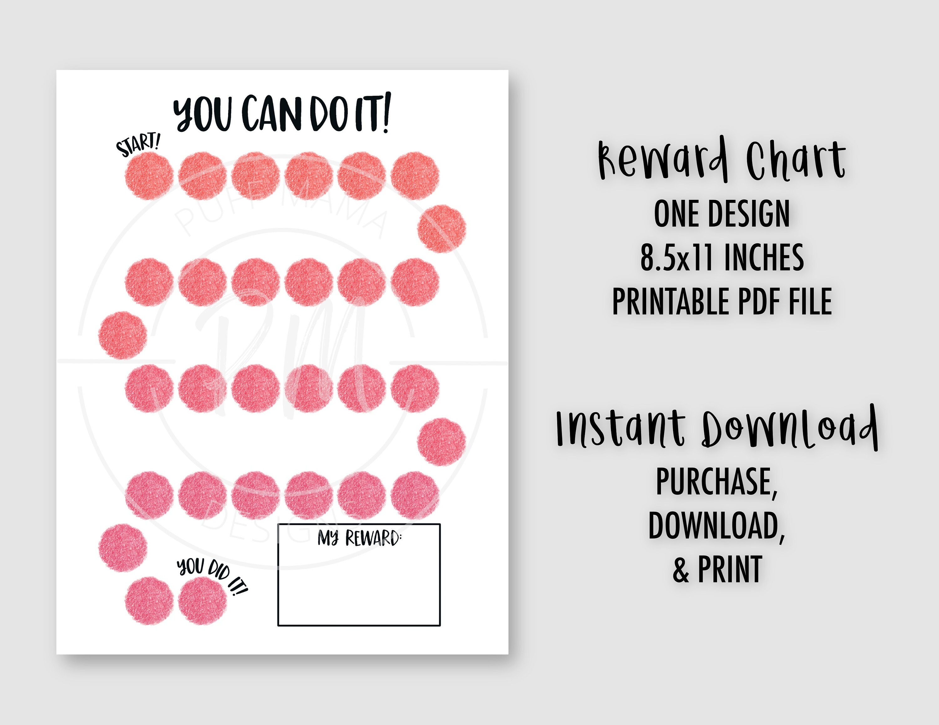 Red Reward Chart - Etsy