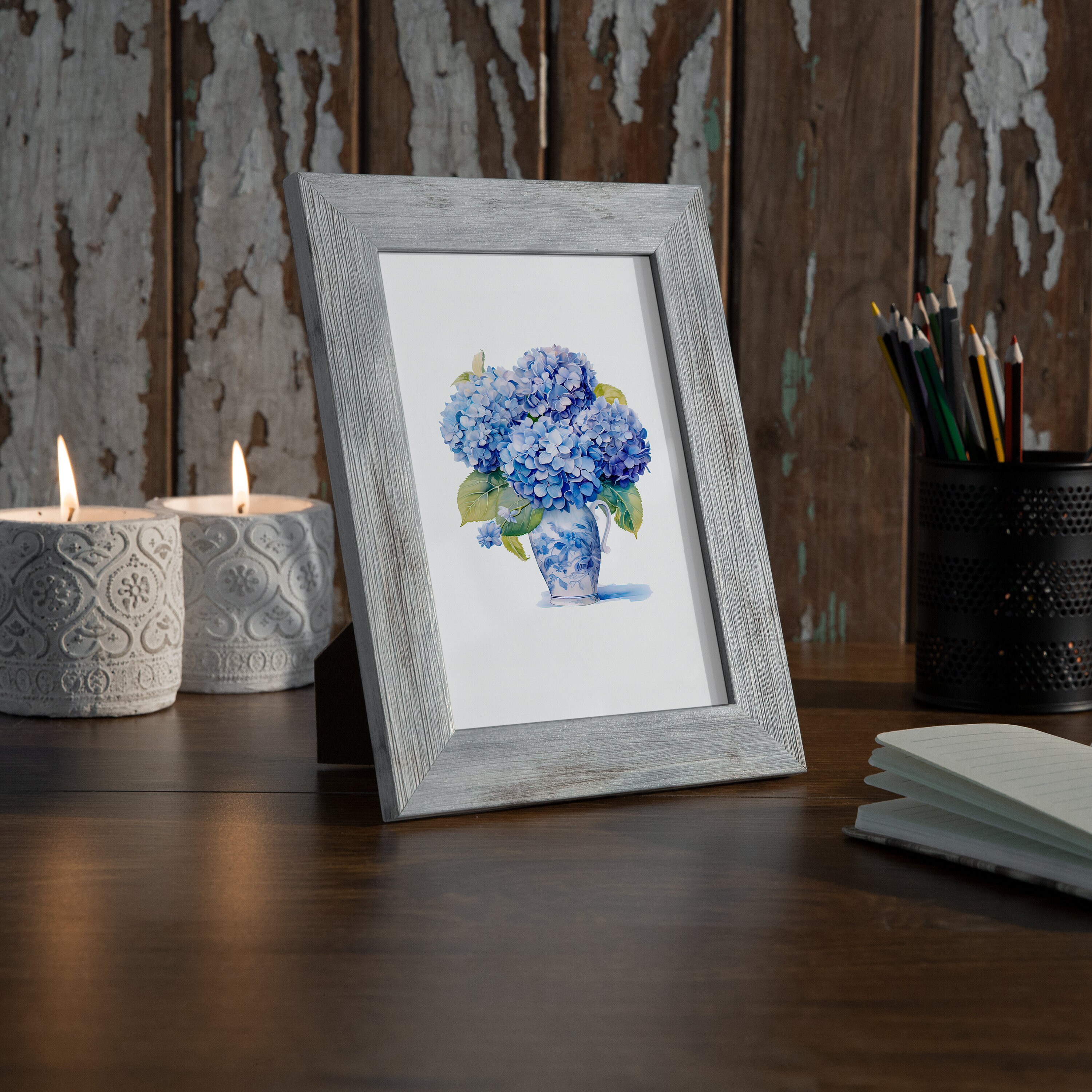 Blue Hydrangeas Detailed Watercolor Digital Painting - Etsy