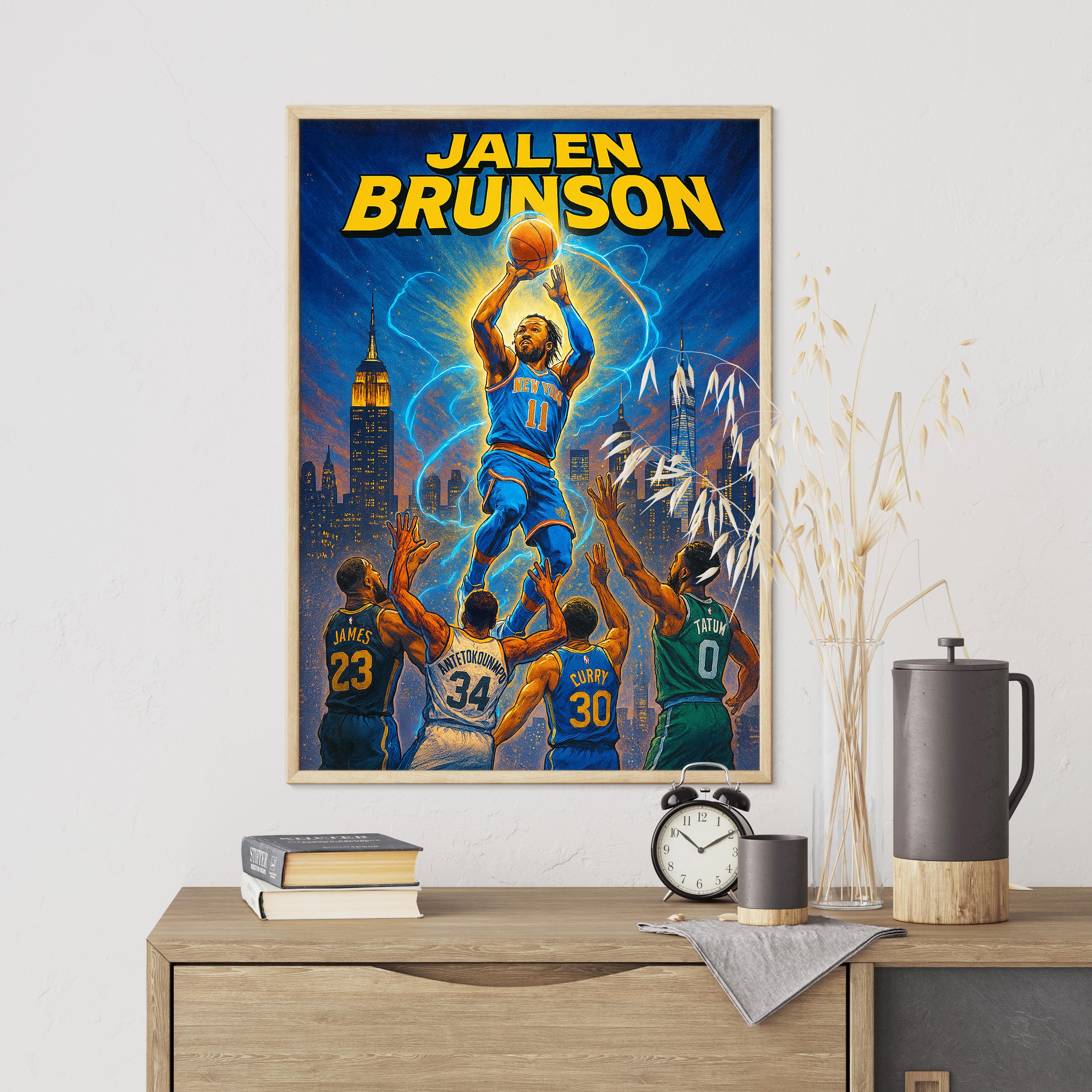 Jalen Brunson NYC Superhero Poster – Digital Download | Knicks ...
