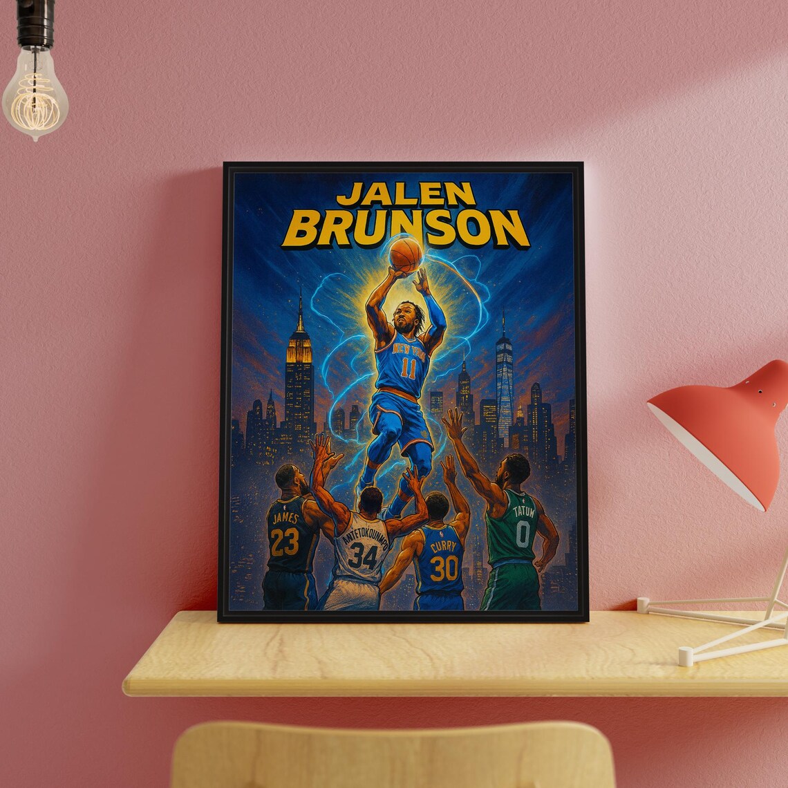 Jalen Brunson NYC Superhero Poster – Digital Download | Knicks ...