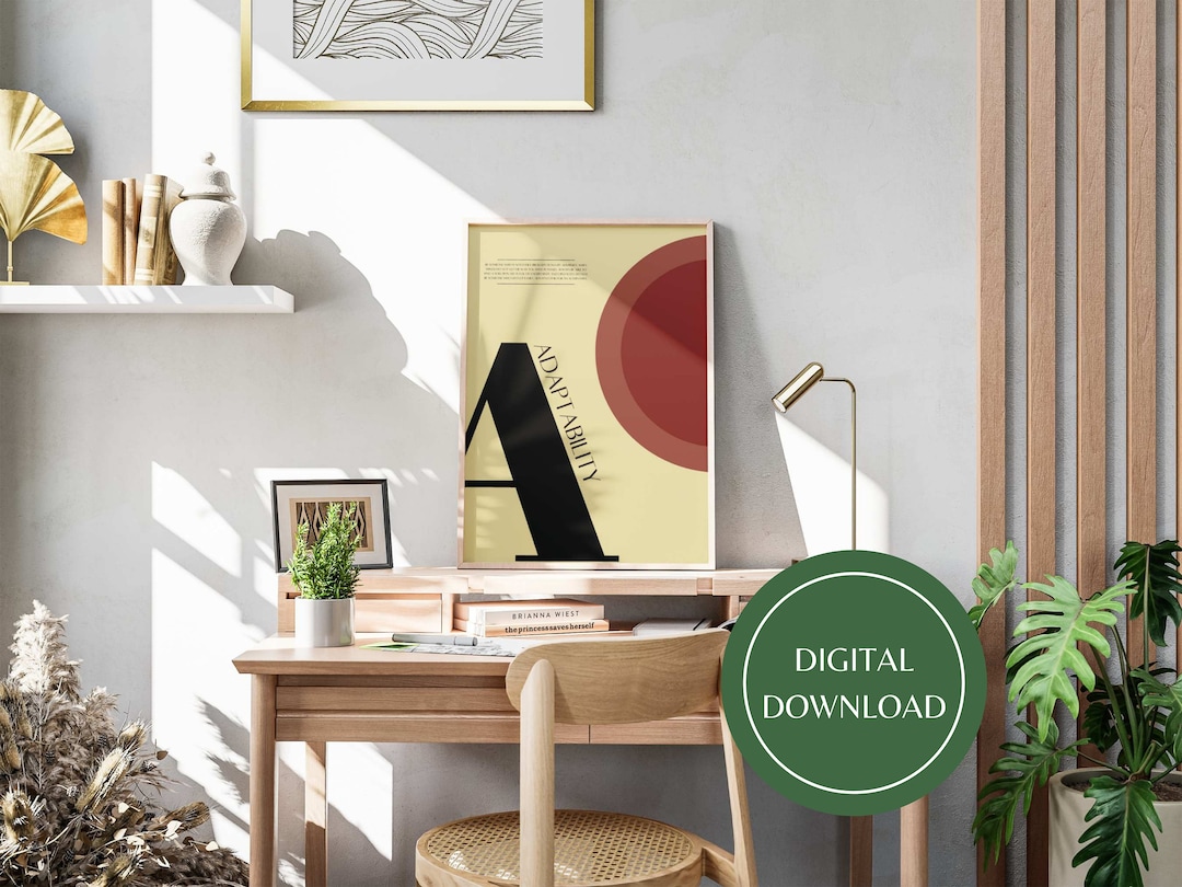 Motivational Adaptability Poster, Adaptability Poster, Minimalist ...