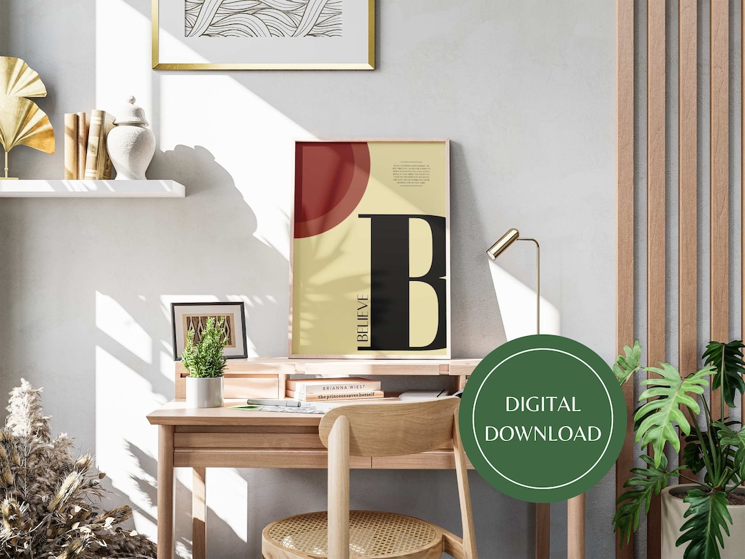 Motivational Believe Poster, Believe Poster, Minimalist Poster ...