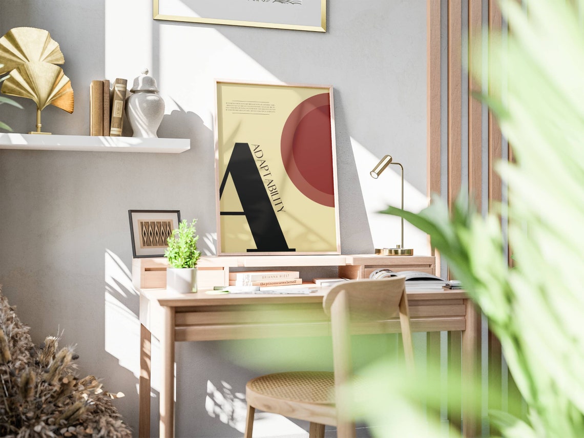 Motivational Adaptability Poster, Adaptability Poster, Minimalist ...