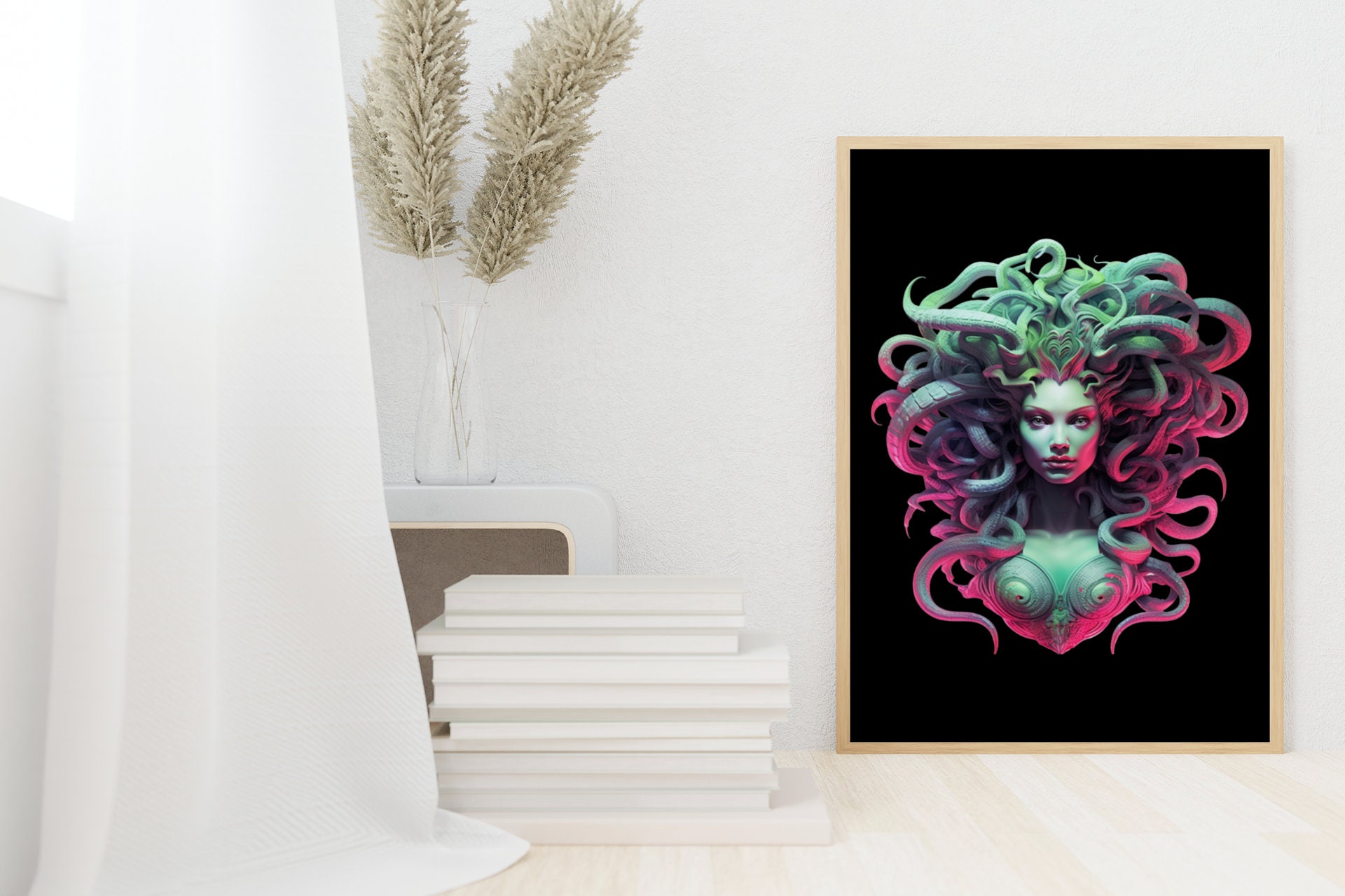 Colorful Medusa PNG Colorful Medusa Sublimation for Shirts Art Mugs ...