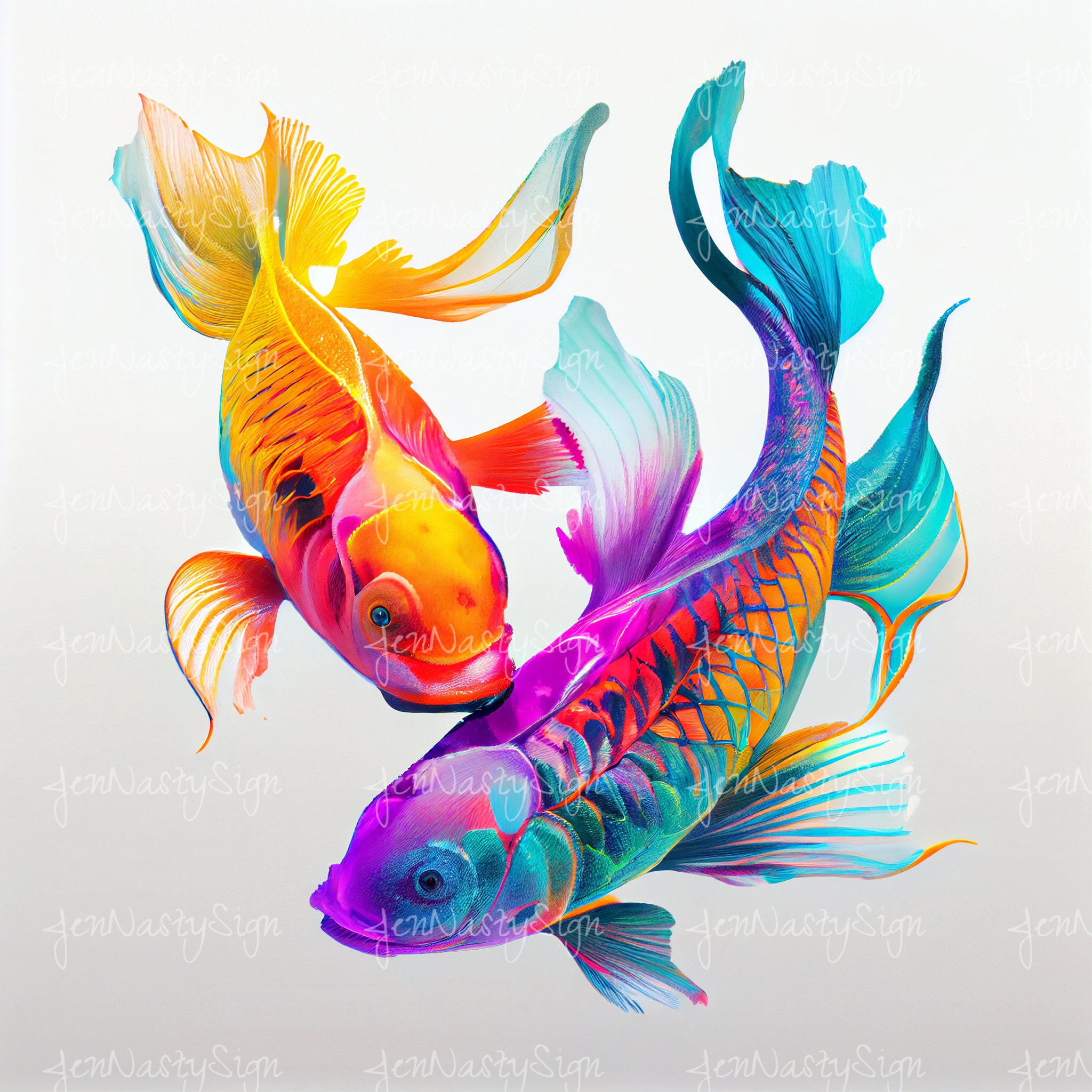 Koi Fish Drawing Color