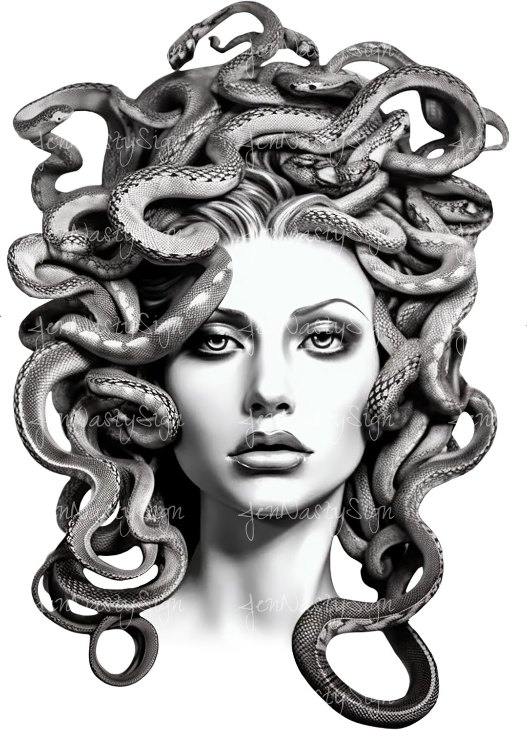 Medusa PNG Colorful Medusa Sublimation for Shirts Art Mugs Tumbler ...