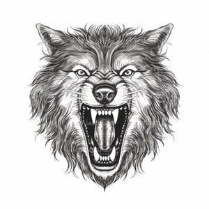Wolf PNG Hand Drawn Wolf Breed PNG Wolf Portrait PNG Wolf Graphic ...