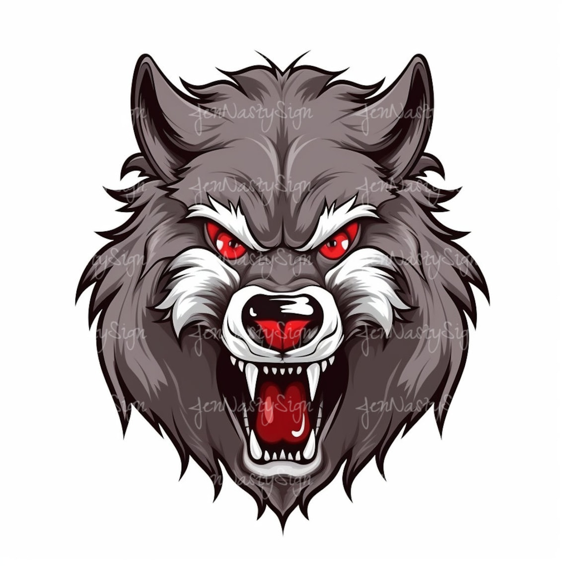 Wolf PNG Hand Drawn Wolf Breed PNG Wolf Portrait PNG Wolf Graphic ...