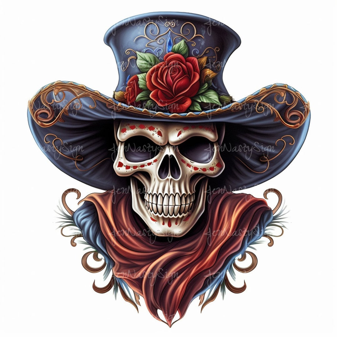 Colorful Skull PNG Colorful Skull Sublimation for Shirts Art Mugs ...