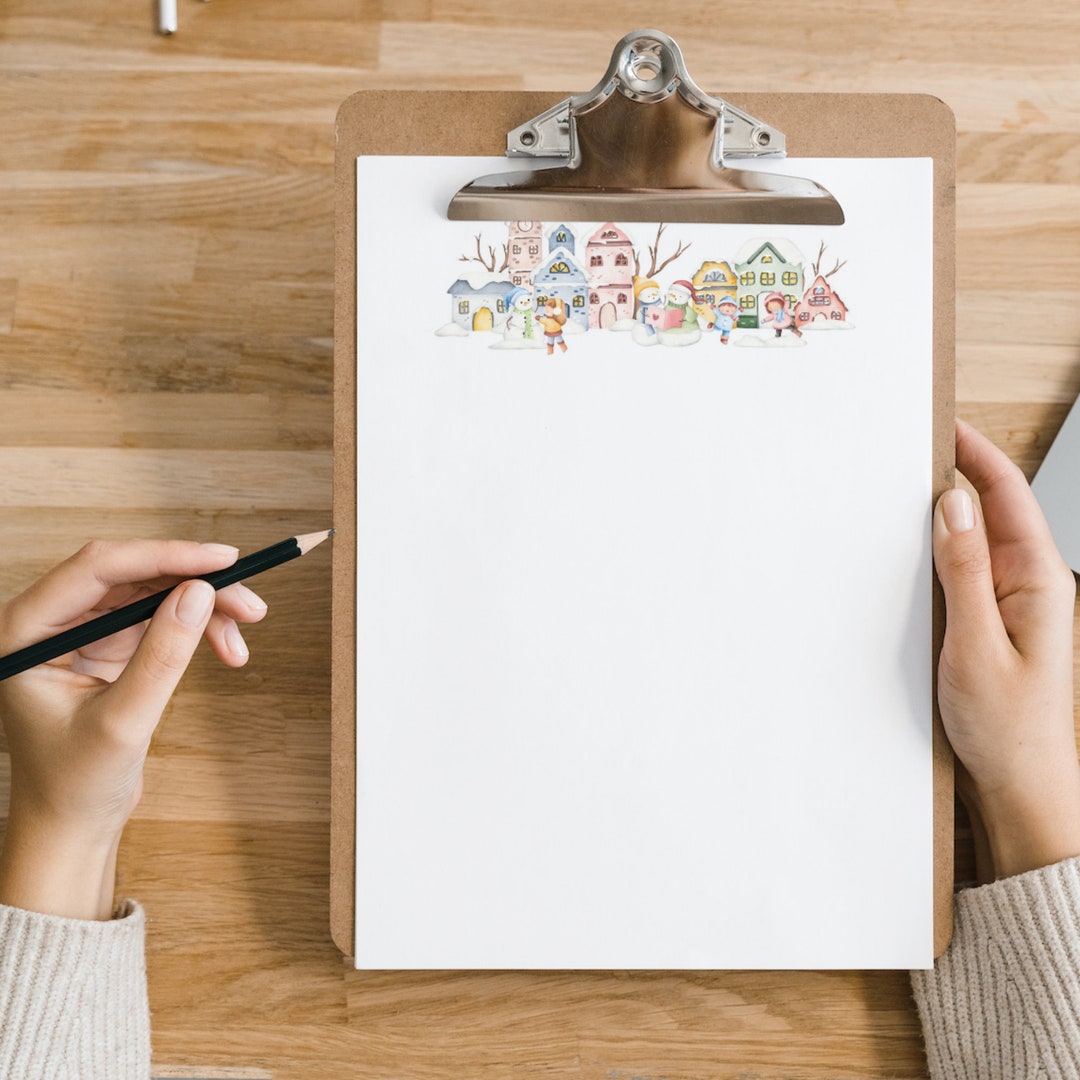 Winter Printable Journal Notes Printable Stationery Snow - Etsy