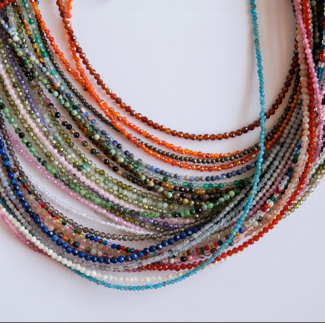 OKJ Mini Dainty Crystal Necklace High Quality Colour Available Positive Energy With You Wherever ...