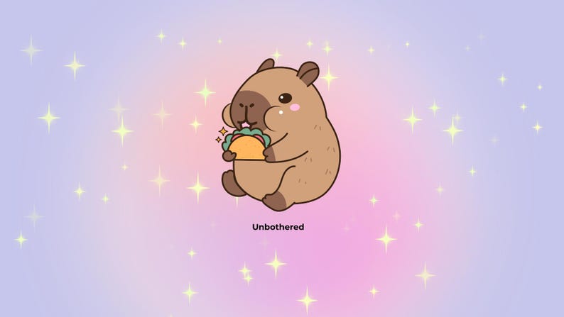Cute Desktop Wallpaper 2 Pack, Kawaii Keep It Shrimple Computer ...