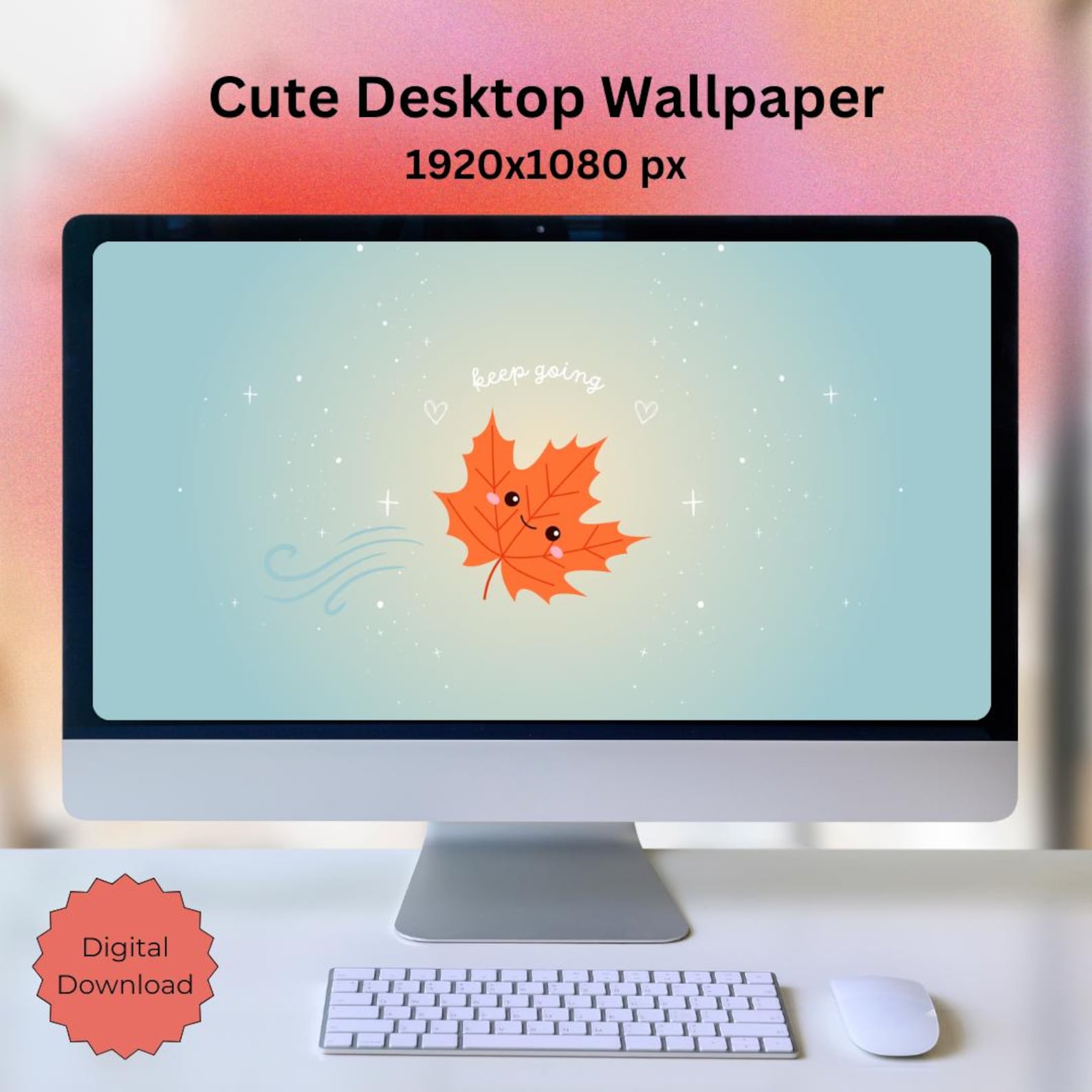 Cute Fall Motivational Computer Background Leaf Autumn Desktop ...