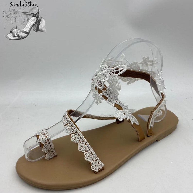 Step Into Summer With Bohemian Flower Roman Sandals Elegant - Etsy