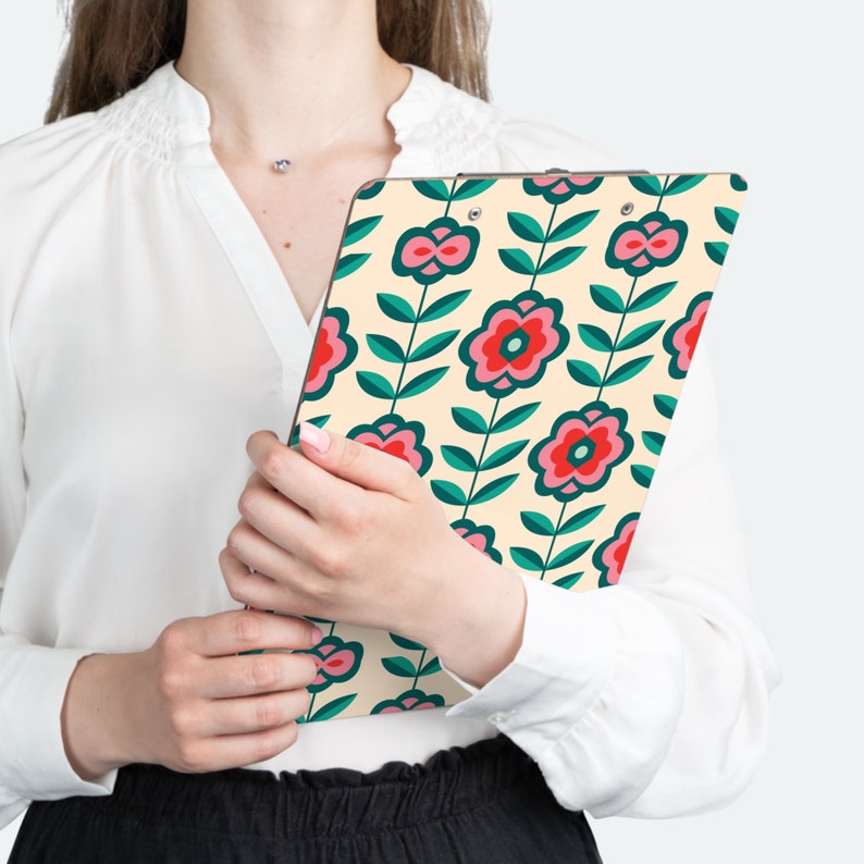 Clipboard Two Sided Print Graphic Floral Design - Etsy