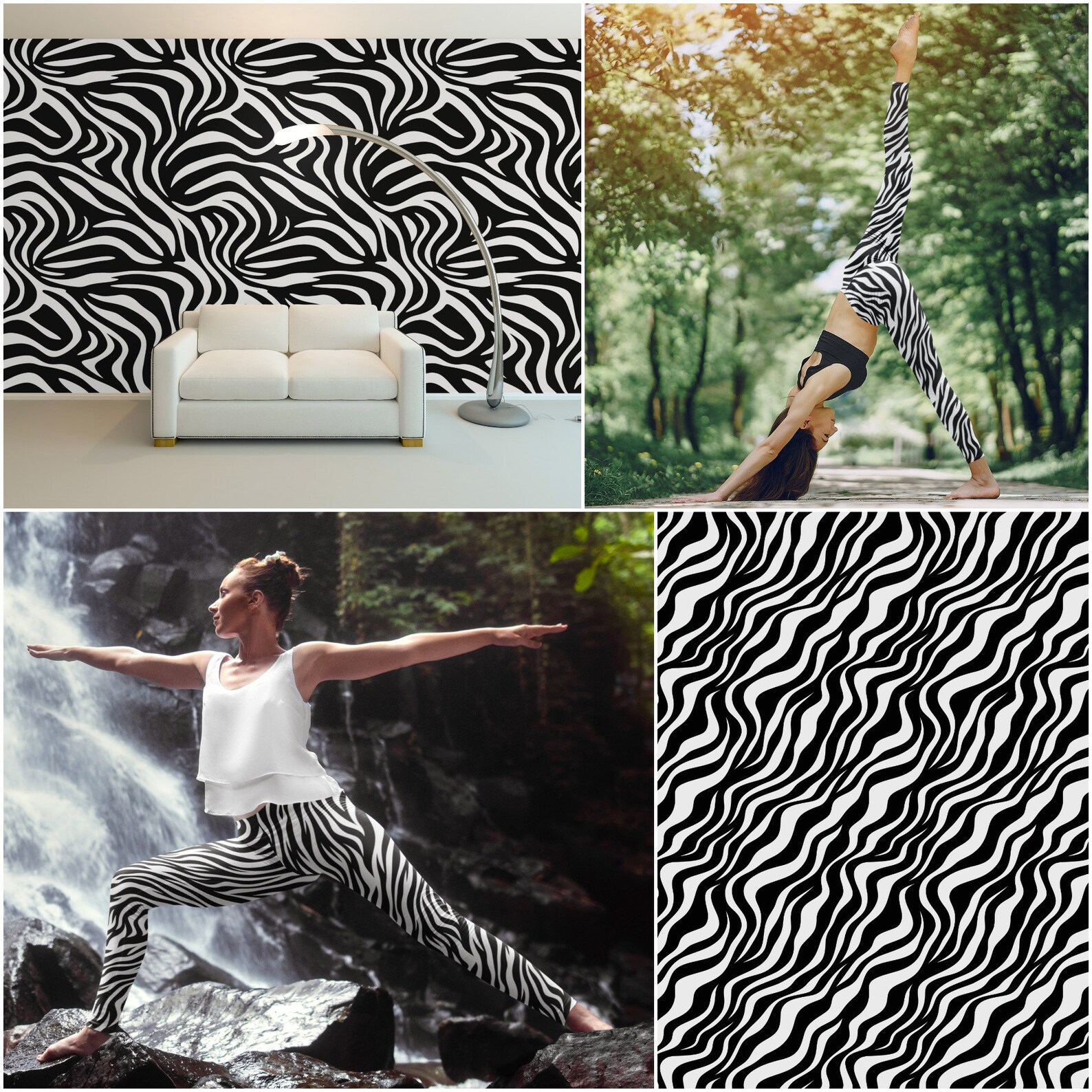 24 Zebra Stripe Patterns Animal Seamless Patterns Zebras Repeatable ...