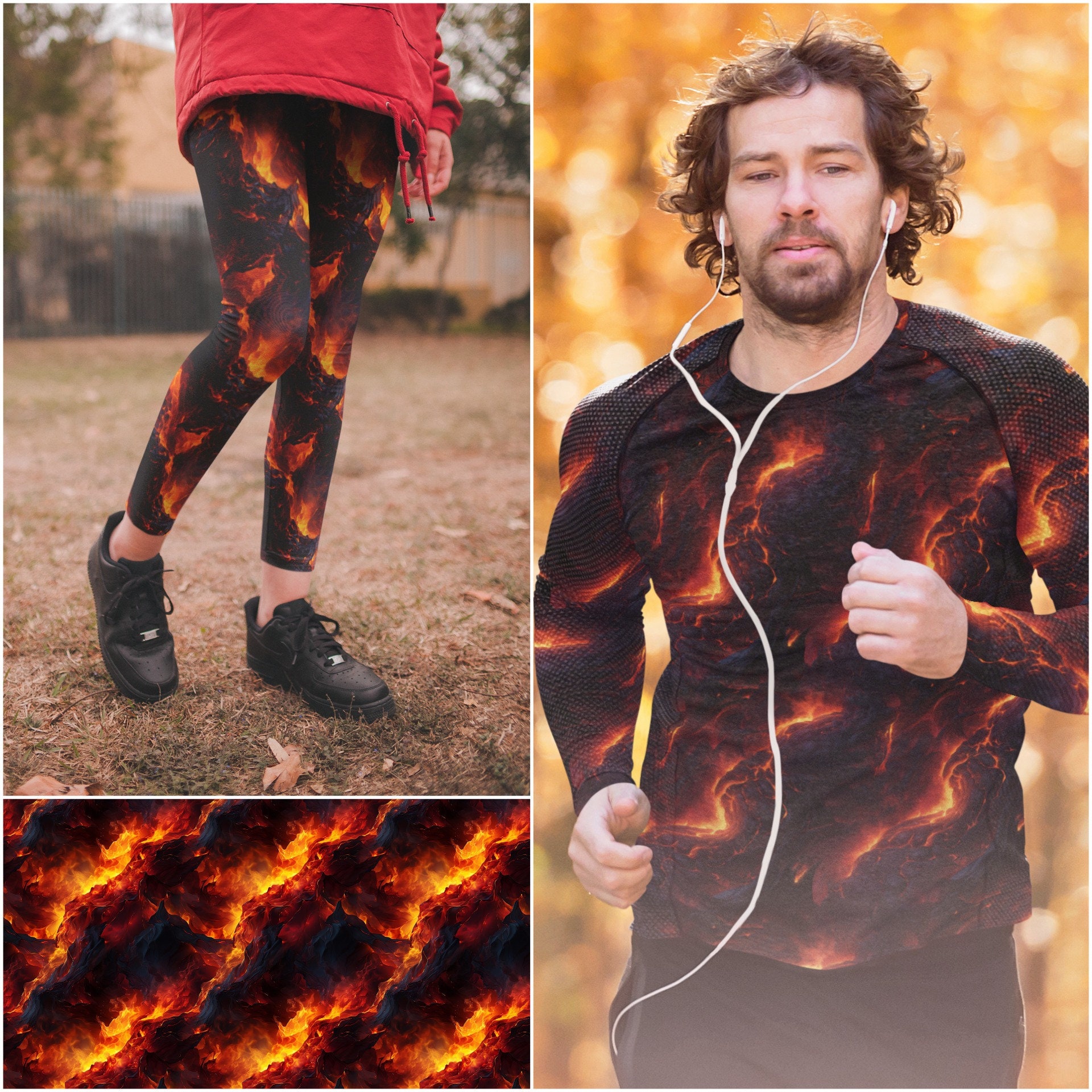 8 Lava Patterns Seamless Fire Patterns Molten Repeatable Lava Pattern ...