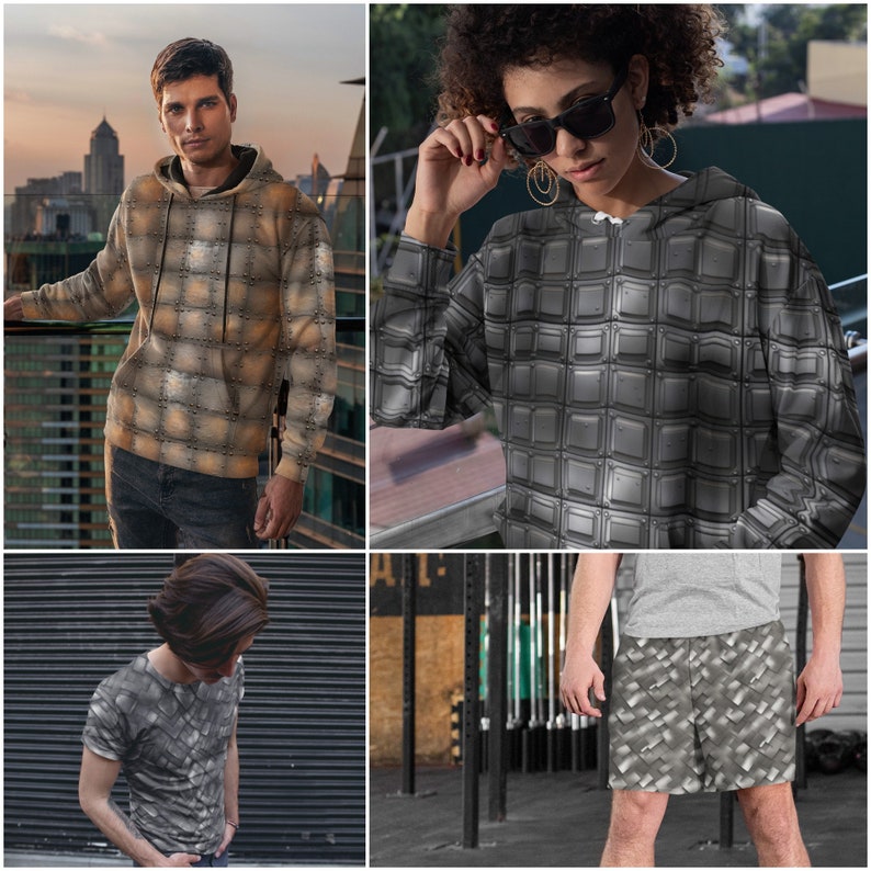 40 Metal Patterns Seamless Metal Patterns Repeatable Chrome Pattern ...