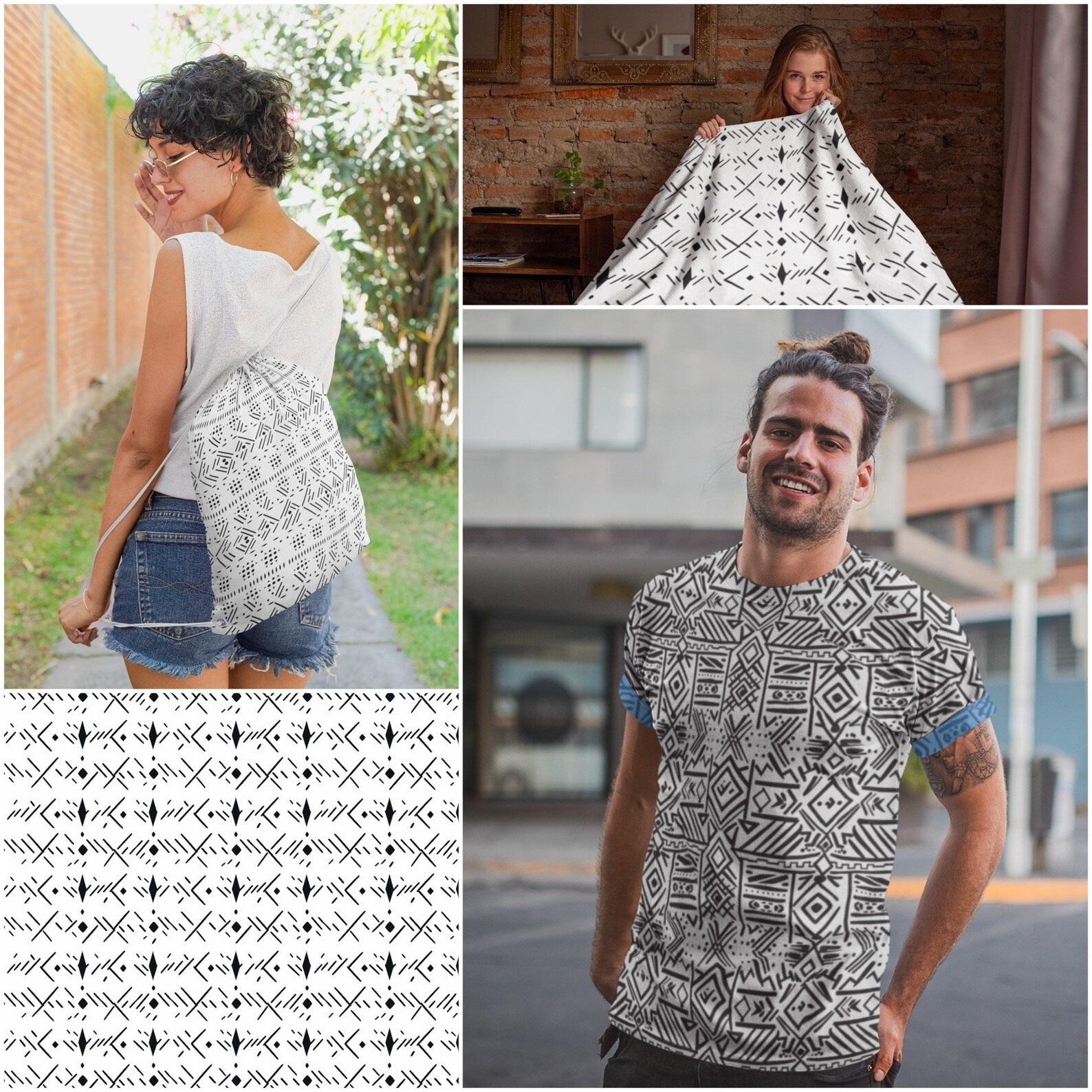 55 Tribal Patterns Seamless Tribal Patterns Endless Tribal Pattern ...