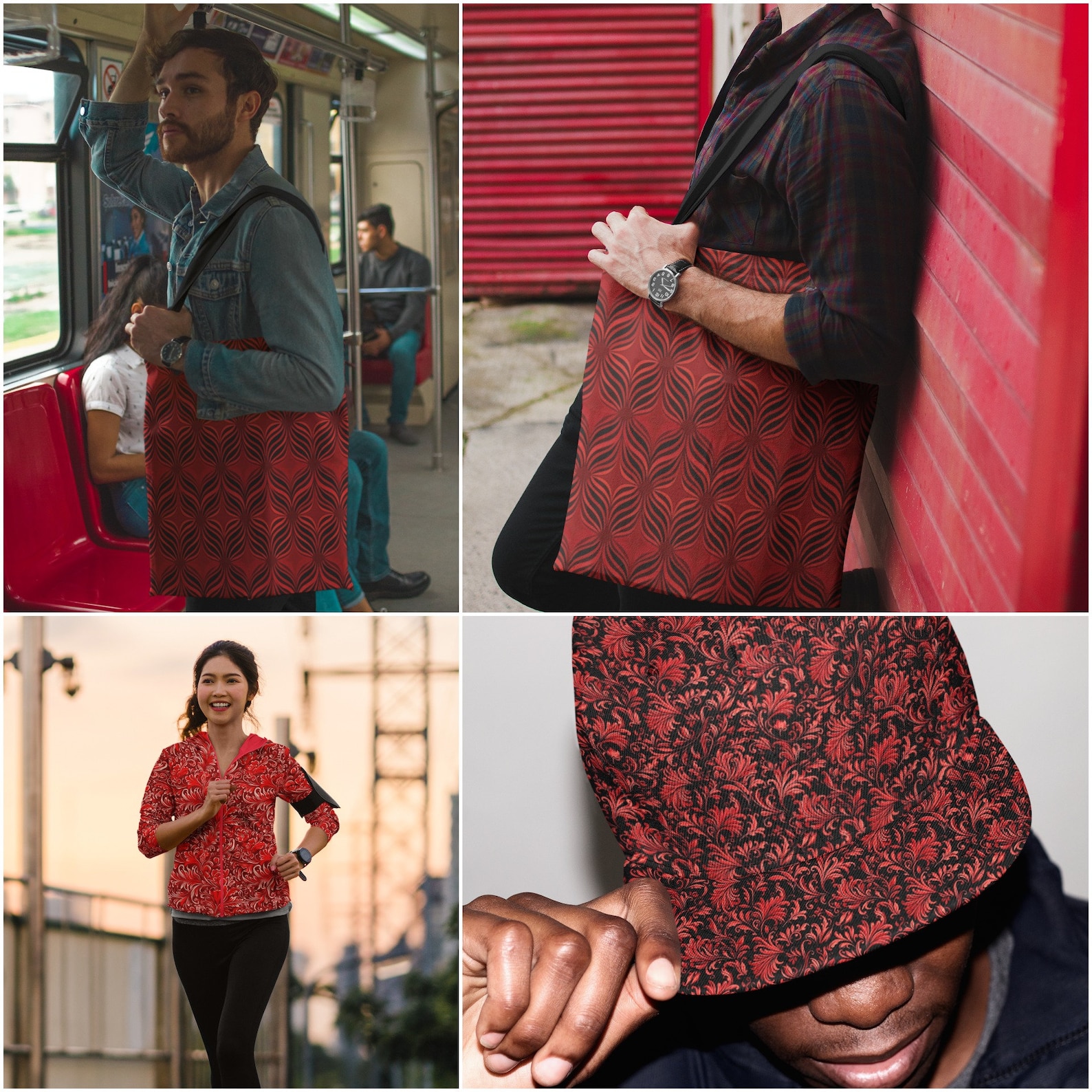 46 Red Abstract Patterns Red Seamless Patterns Red Endless Abstract Red ...