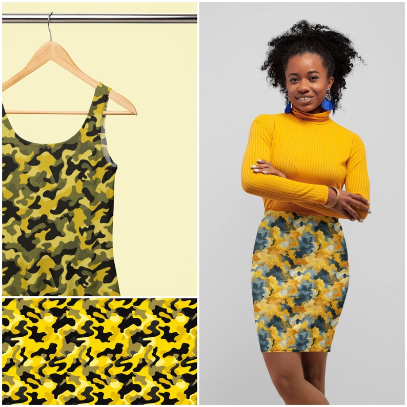 55 Yellow Camo Patterns Seamless Patterns Endless Camouflage Pattern ...