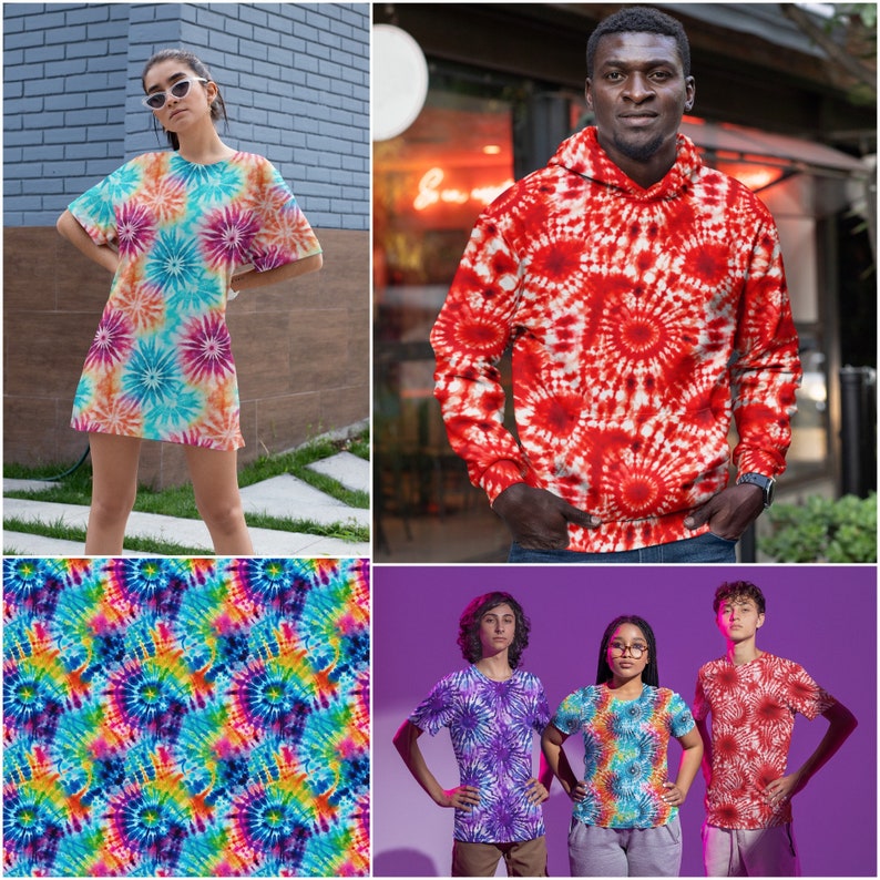 68 Tie Dye Patterns Trippy Seamless Rainbow Patterns Splatter ...