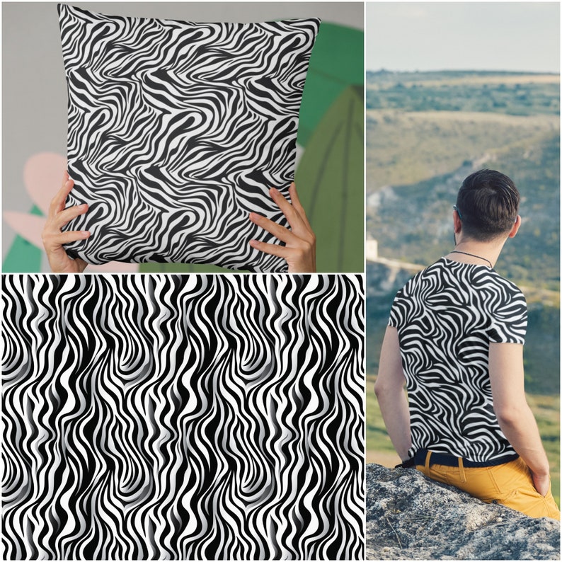 24 Zebra Stripe Patterns Animal Seamless Patterns Zebras Repeatable ...