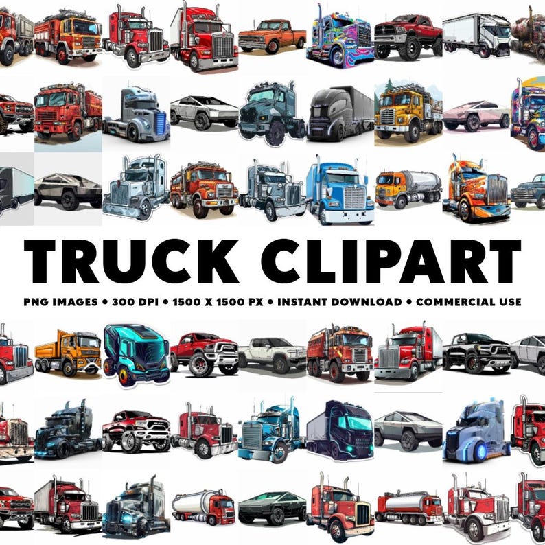 79 Truck Clipart Images Pickup Truck PNG Sticker Classic Truck Design ...