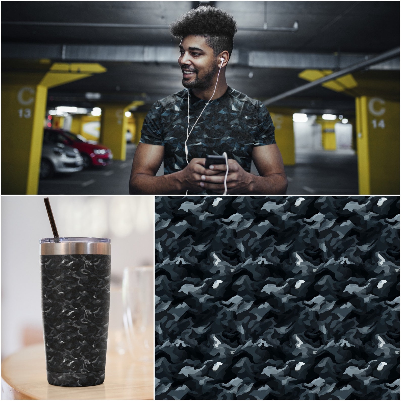 155 Black Camo Patterns Seamless Patterns Endless Camouflage Pattern ...