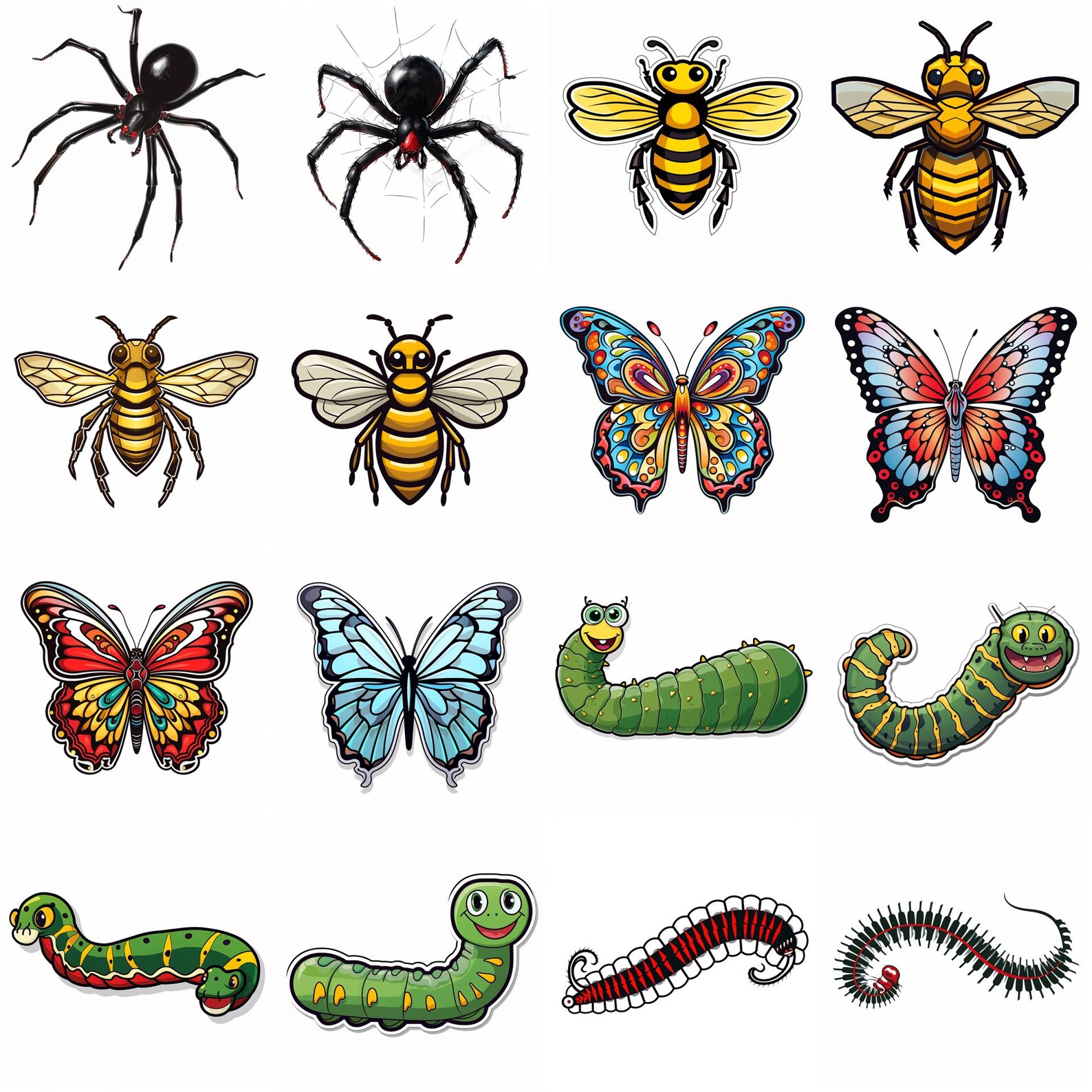 144 Bug Clipart Images Bug PNG Sticker Ant Design Fly Illustration ...