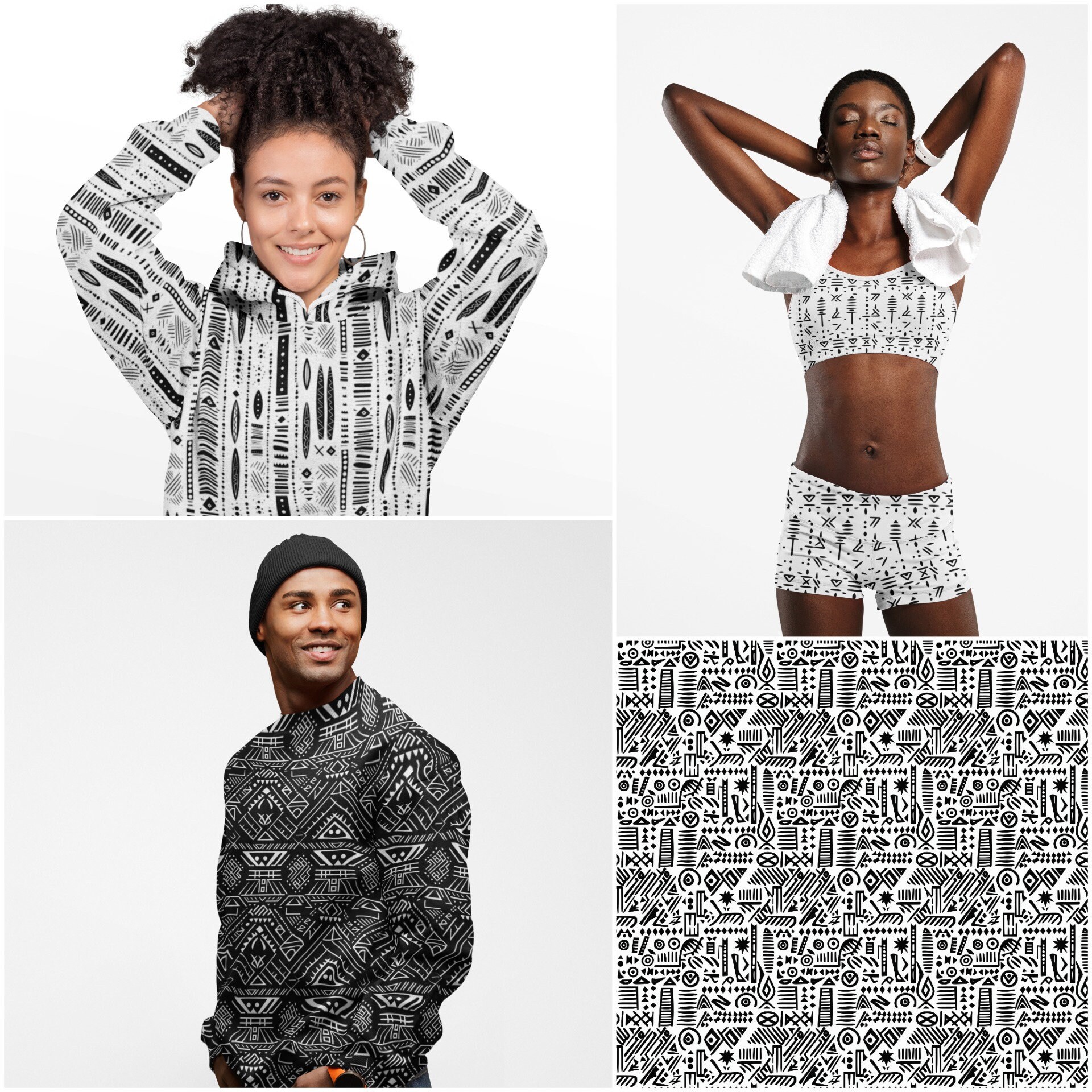 55 Tribal Patterns Seamless Tribal Patterns Endless Tribal Pattern ...