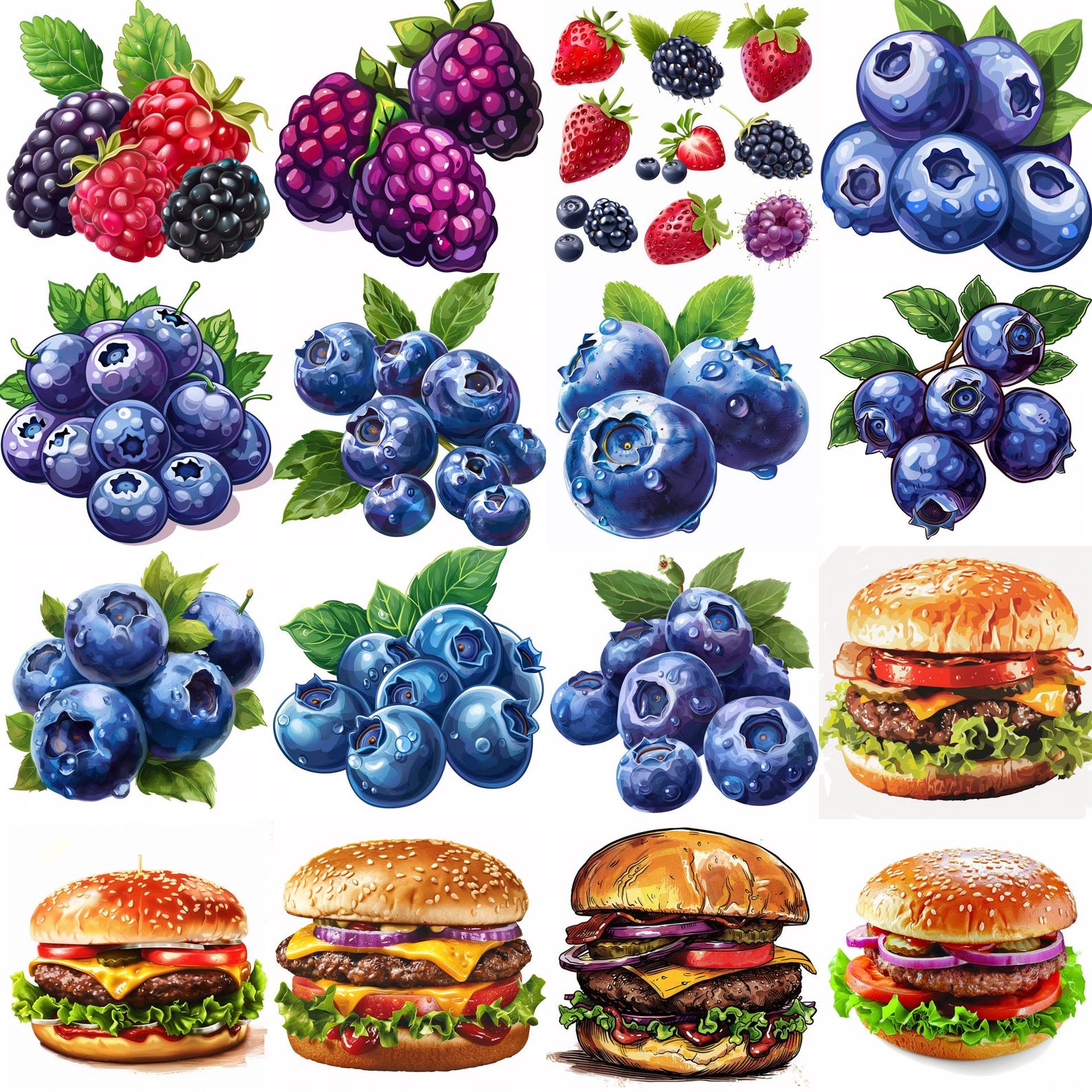 171 Food Clipart Images Berry Food PNG Sticker Fruit Design Food Pizza ...