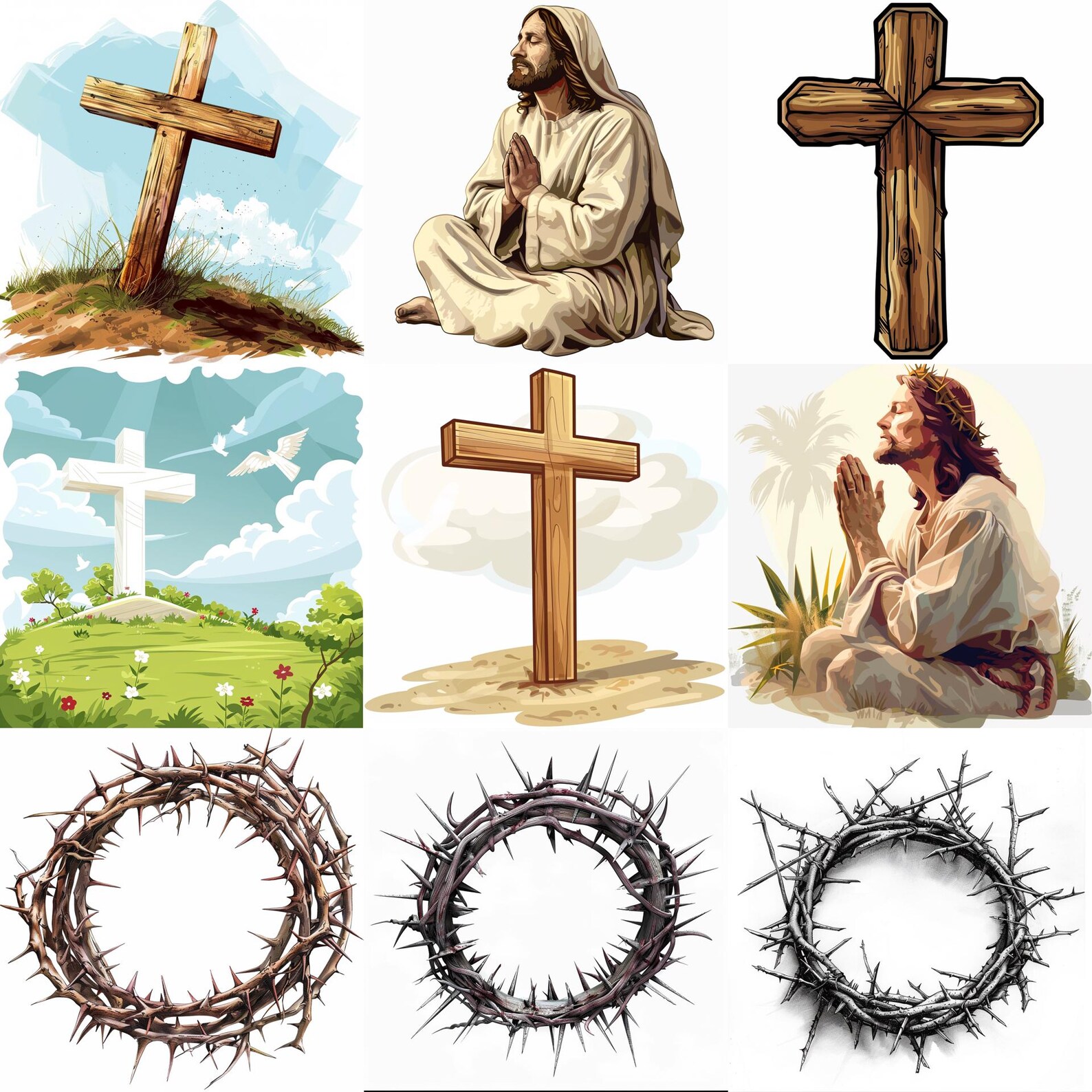 121 Christian Clipart Images Church PNG Sticker Design White Background ...