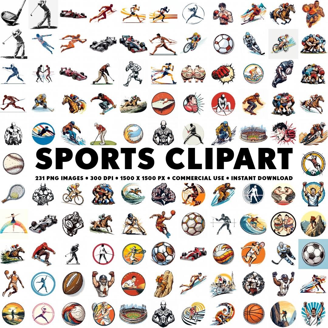 231 Sports Clipart Images Sport PNG Golf Sticker White Background ...